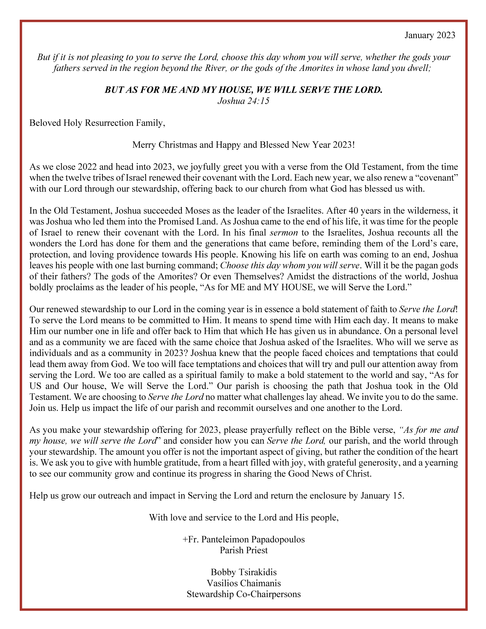 Stewardship | Church of the Holy Resurrection
