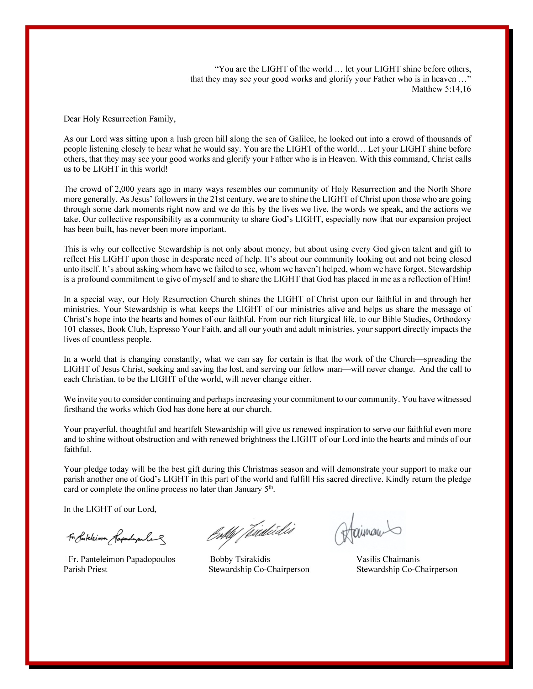 Stewardship | Church of the Holy Resurrection